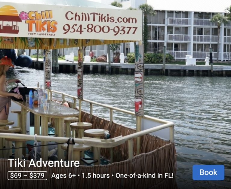 Sunset Tiki Boat Cruise Fort Lauderdale |Chill Tiki Boat